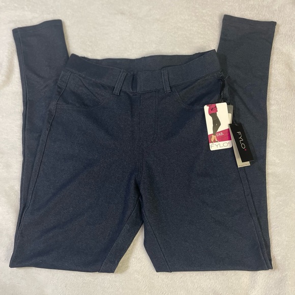 FYLO | Pants & Jumpsuits | 225 Fylo Denim Blue Leggings Small | Poshmark